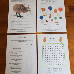 NEW ZEALAND Kiwi Bird Unit Study Bundle. Montessori Style, Hands-on ...