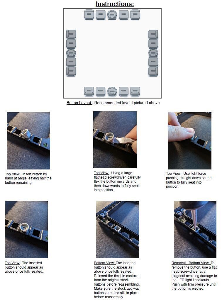 Thrustmaster "oversized Flexible" MFD VR Button Set - Etsy