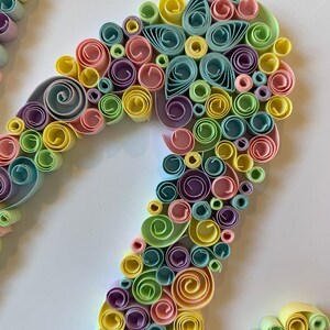 12x12 Paper Quilled 'hi' Pastel Artwork - Etsy