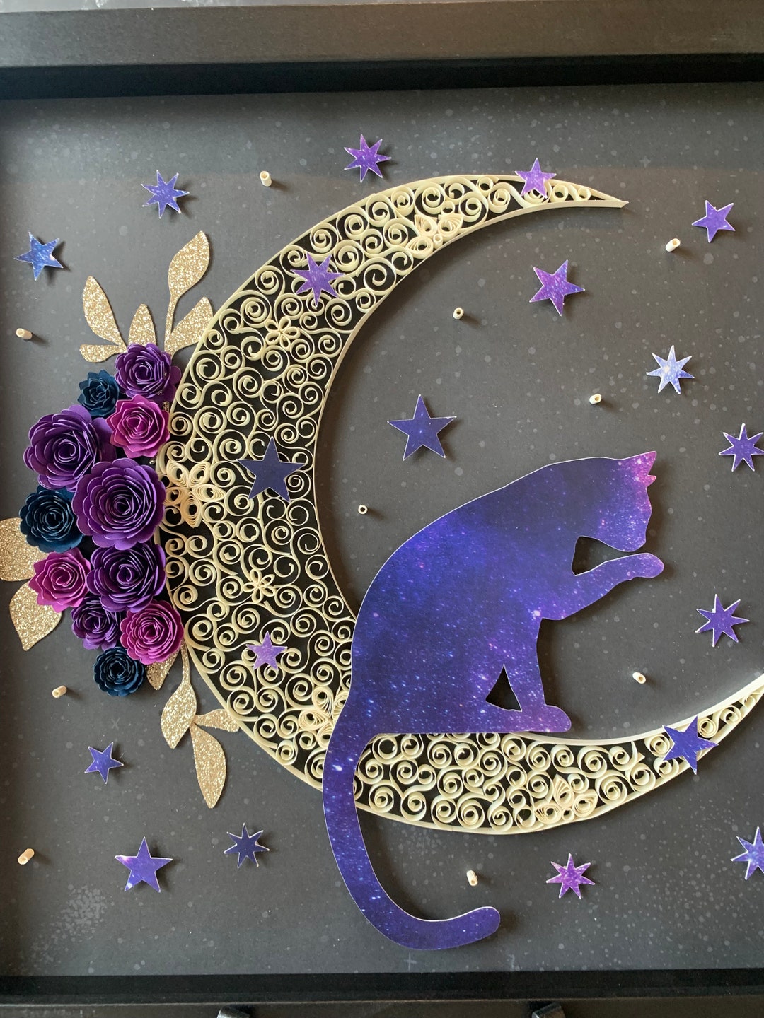 Space Cat 12X12 Inch Paper Design - Etsy