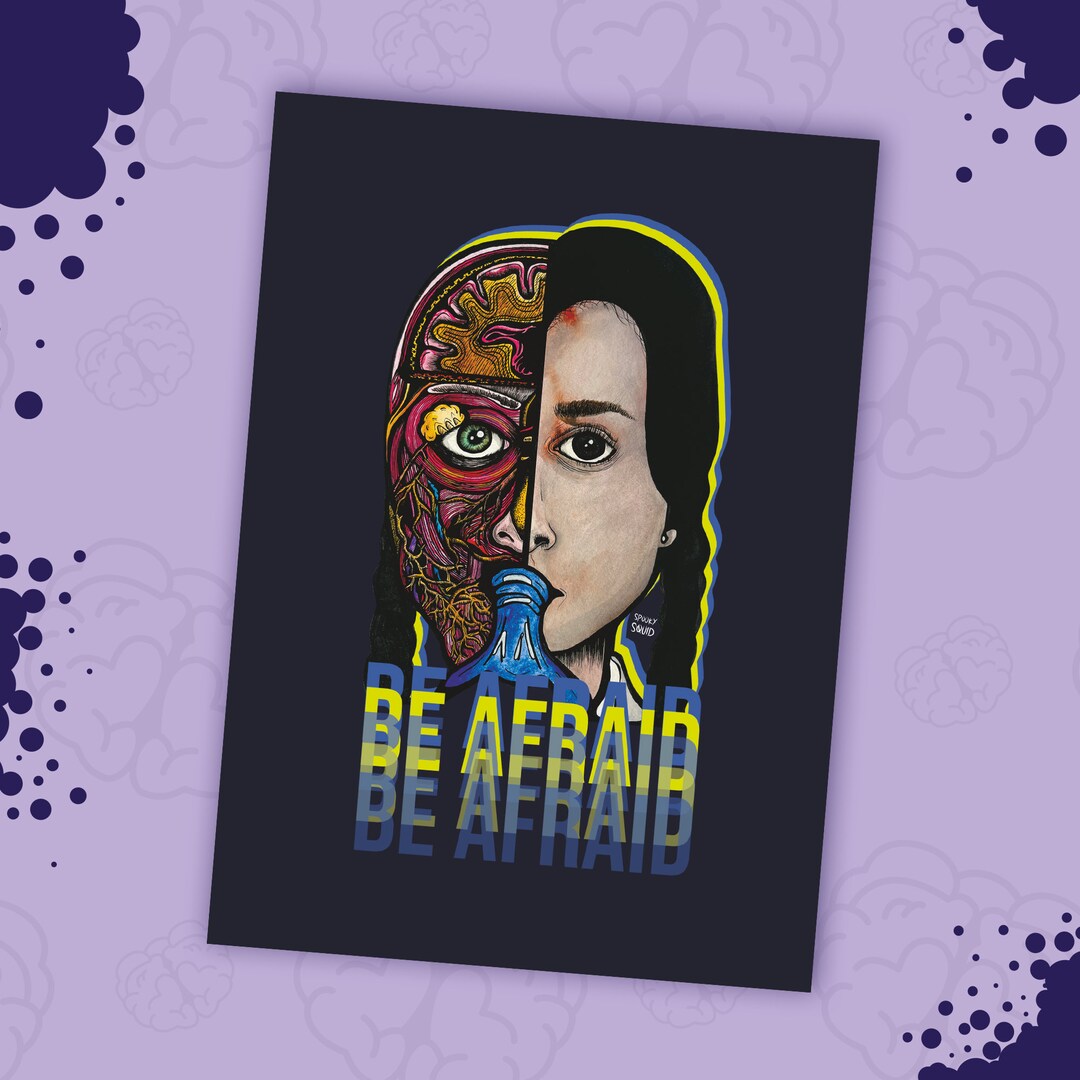 Tim Burton's Addams Family 'wednesday' Be Afraid A5 Print. - Etsy