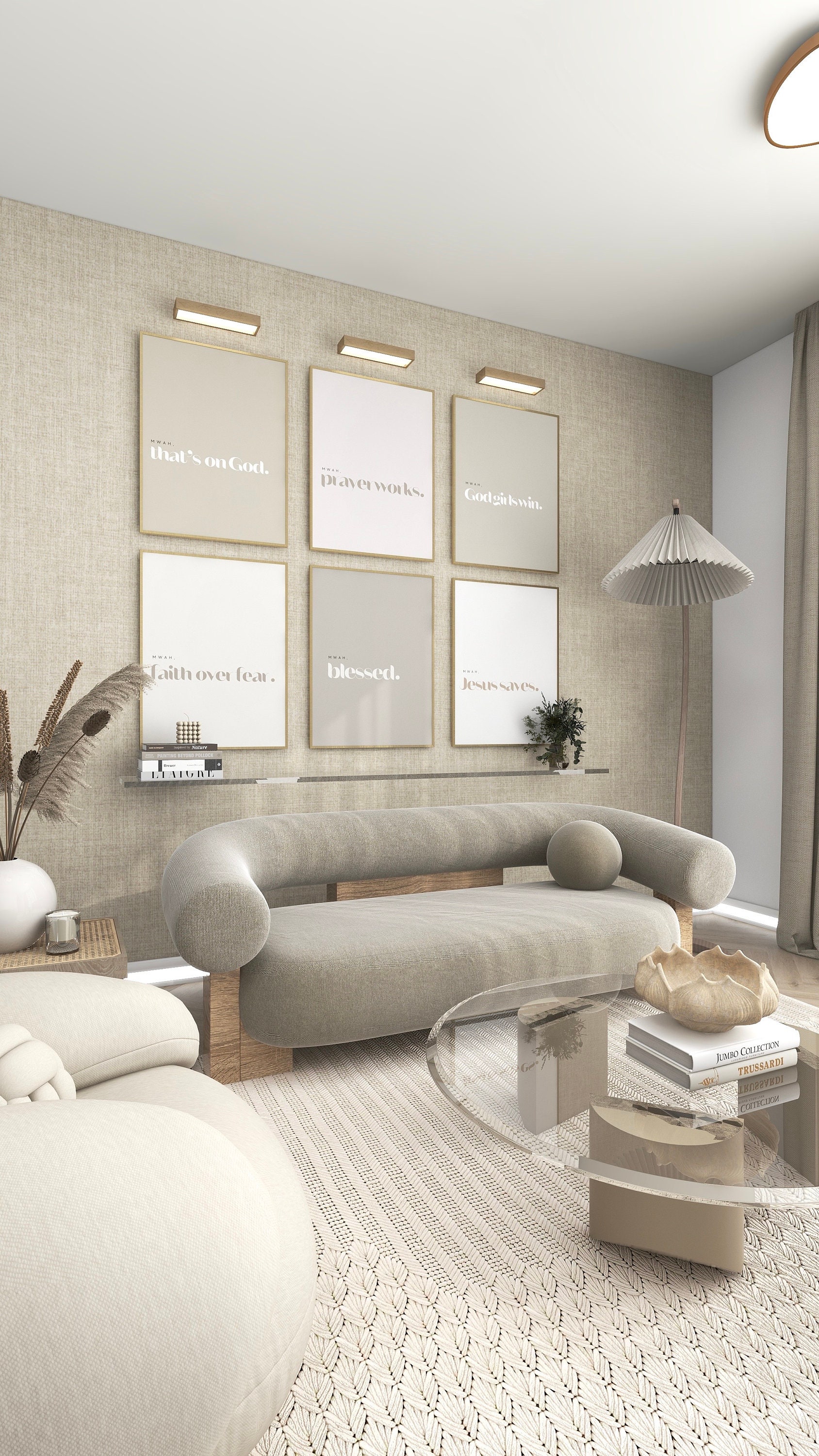 FAITH OVER FEAR - Instant Download Christian Art, Minimal Art, Digital ...