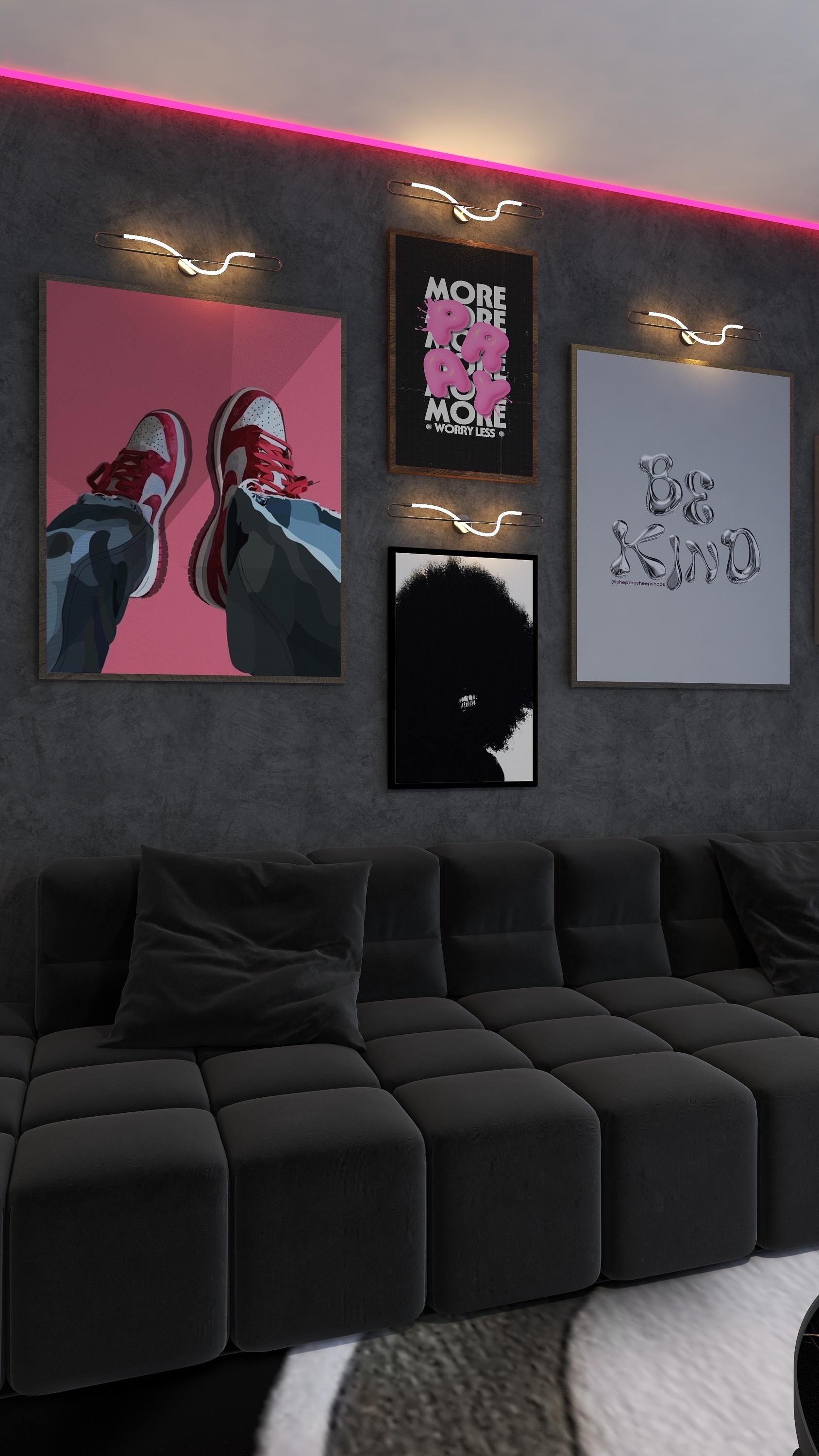 AFRO CONTRAST PRINT - Instant Download, Minimal Art, Contemporary Art ...