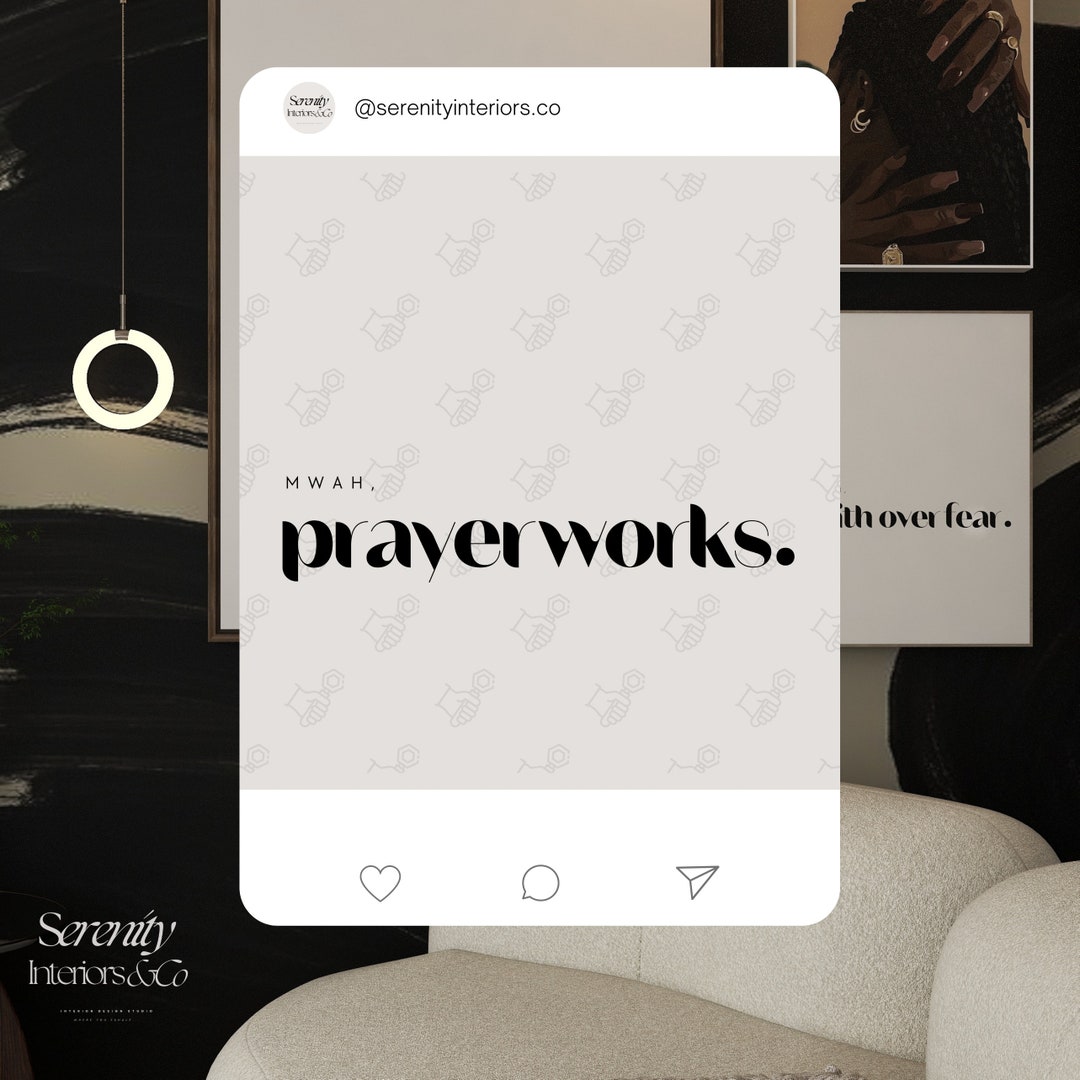 PRAYER WORKS - Instant Download Christian Art, Minimal Art, Digital ...