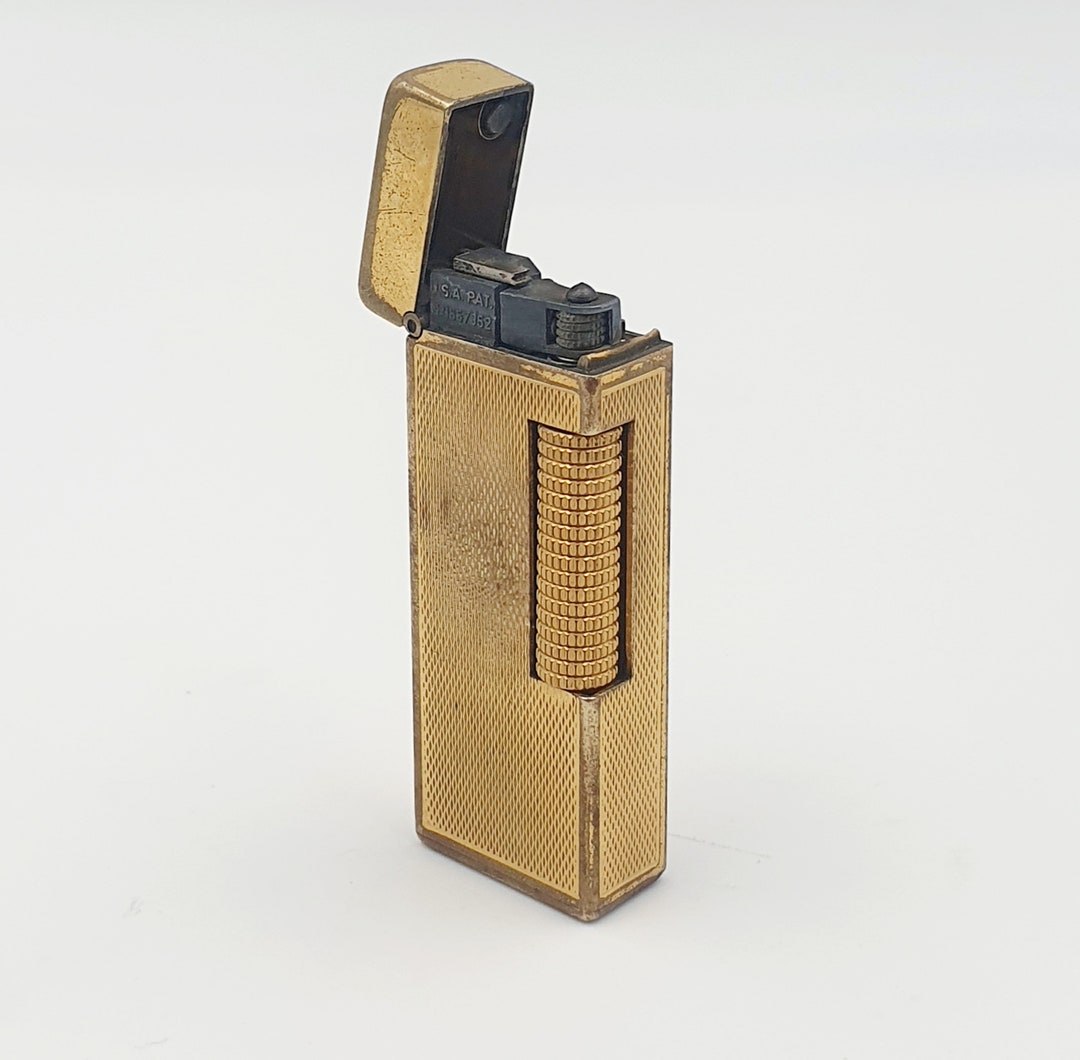 Vintage Dunhill Gold Plated Lighter From Switzerland - Etsy