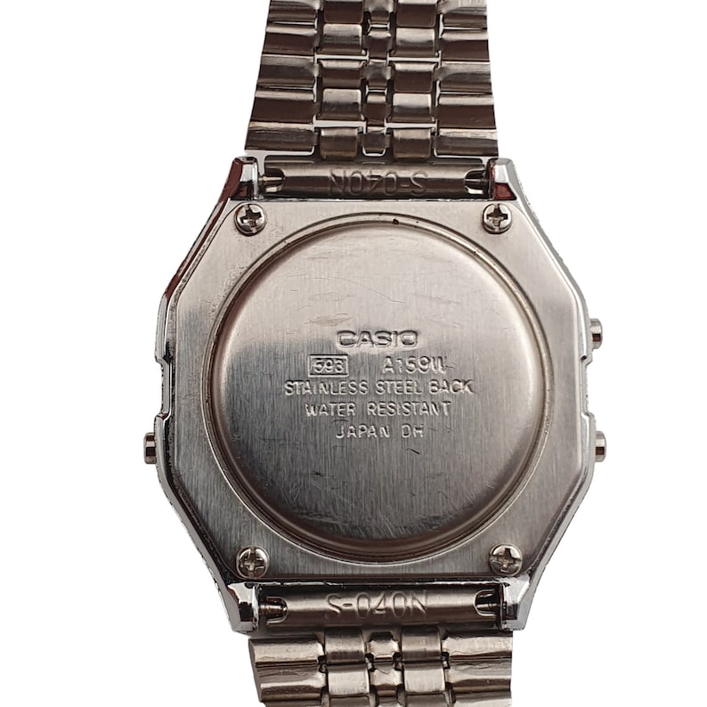 Casio Digital Mens Wrist Watch A159W Module 593, Vintage Casio Mens ...
