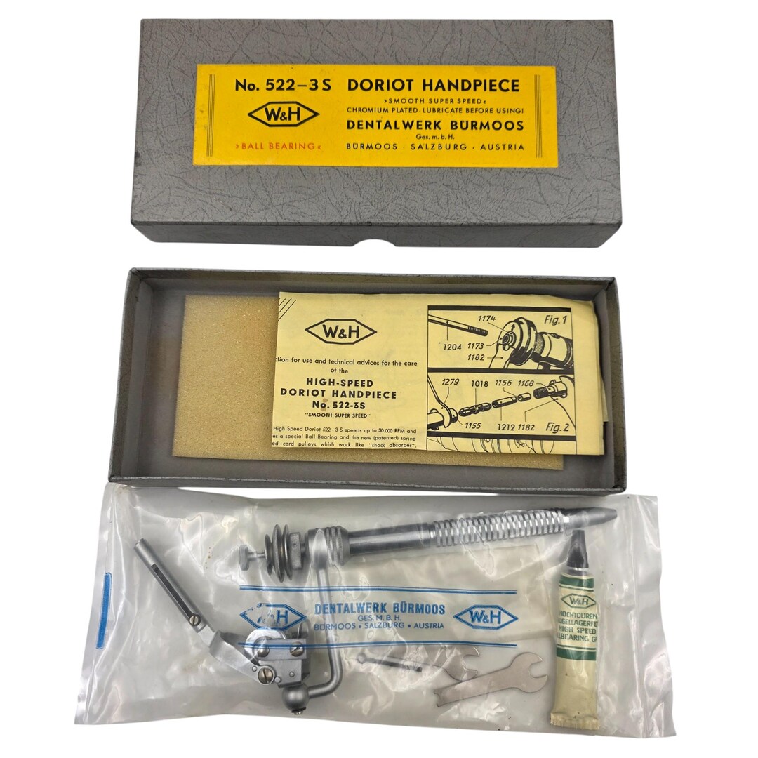 Vintage W&H Doriot Dental Handpiece No. 522-3S: Collectible Medical ...