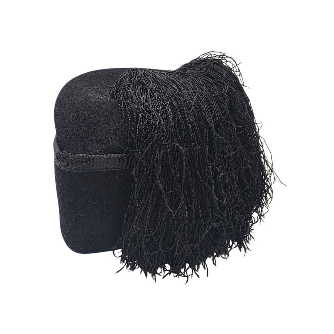 WWII Italian Army Fez Hat: Black Wool Fascist Militaria Collectible - Etsy