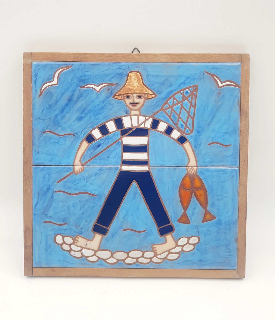 Rustic Fisherman Ceramic Tile Vintage Nautical Decor for Your Home - Etsy