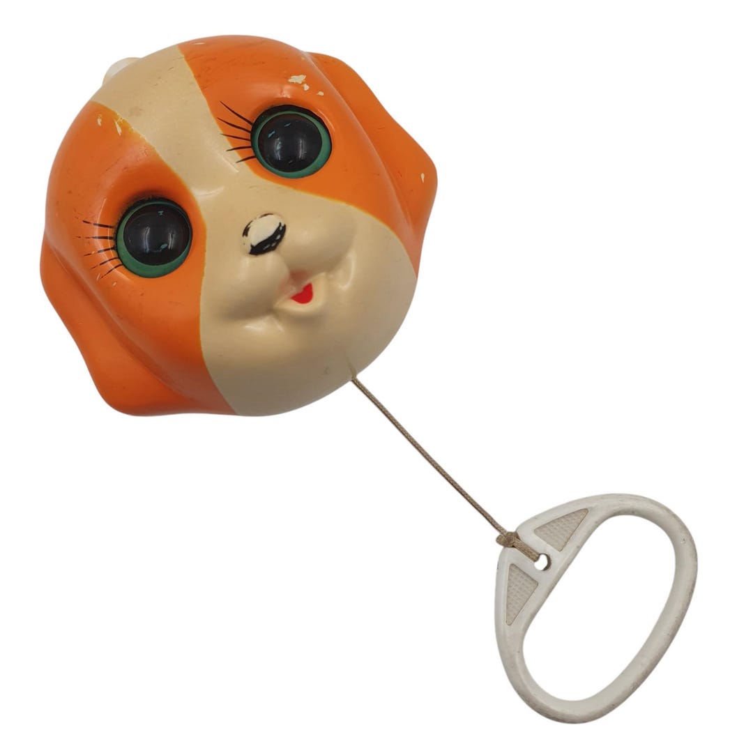 Vintage Sankyo Musical Pull-string Dog Toy – Hong Kong Made Baby ...