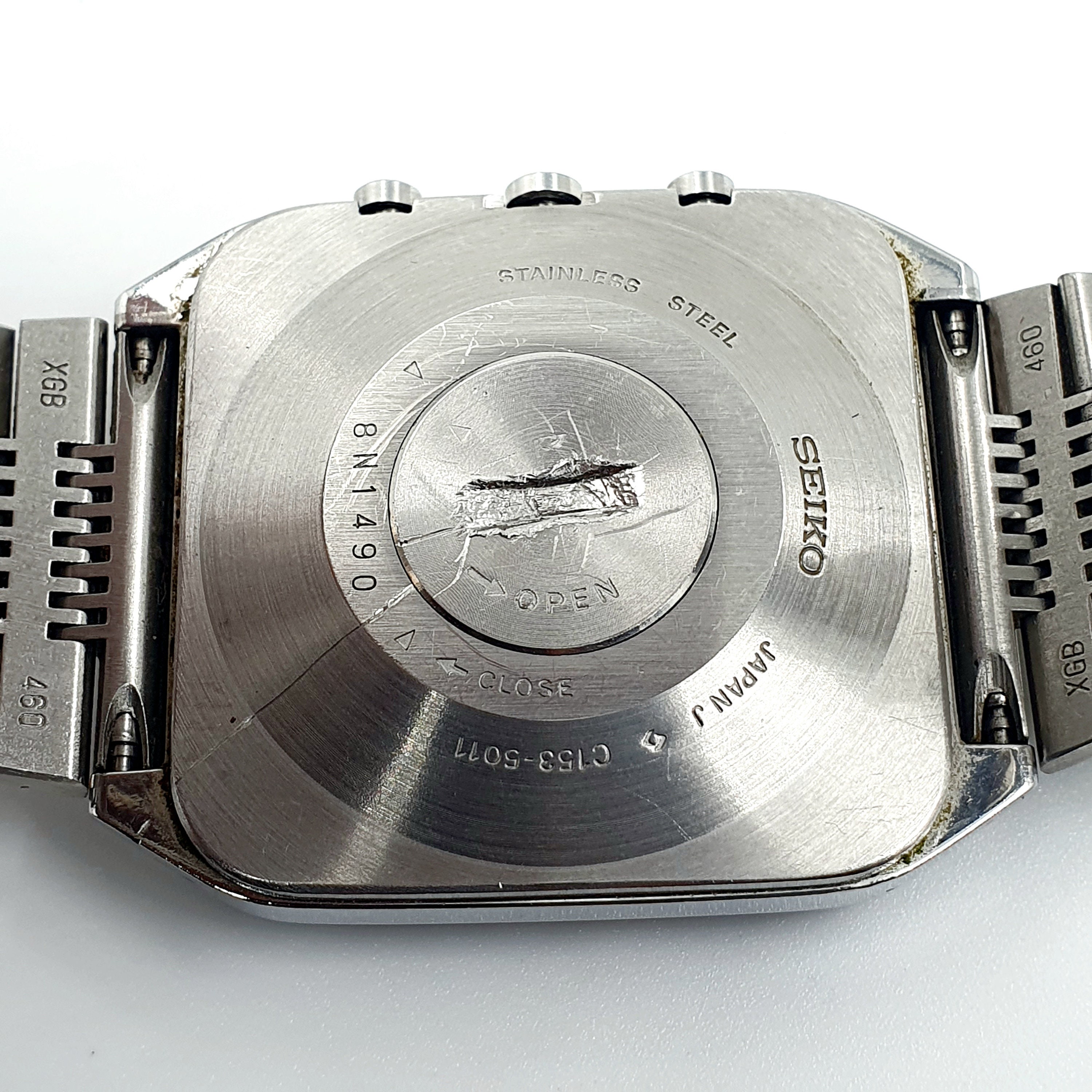 Seiko Calculator Watch 1970s LCD Display C153 5007 Rare Retro Timepiece ...