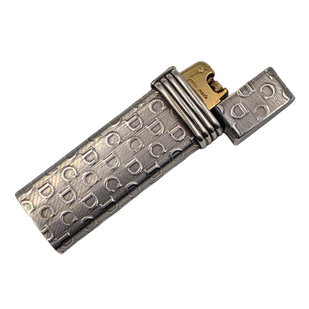 Christian Dior Vintage Lighter: Swiss Made Silver CD Monogram, Paris ...