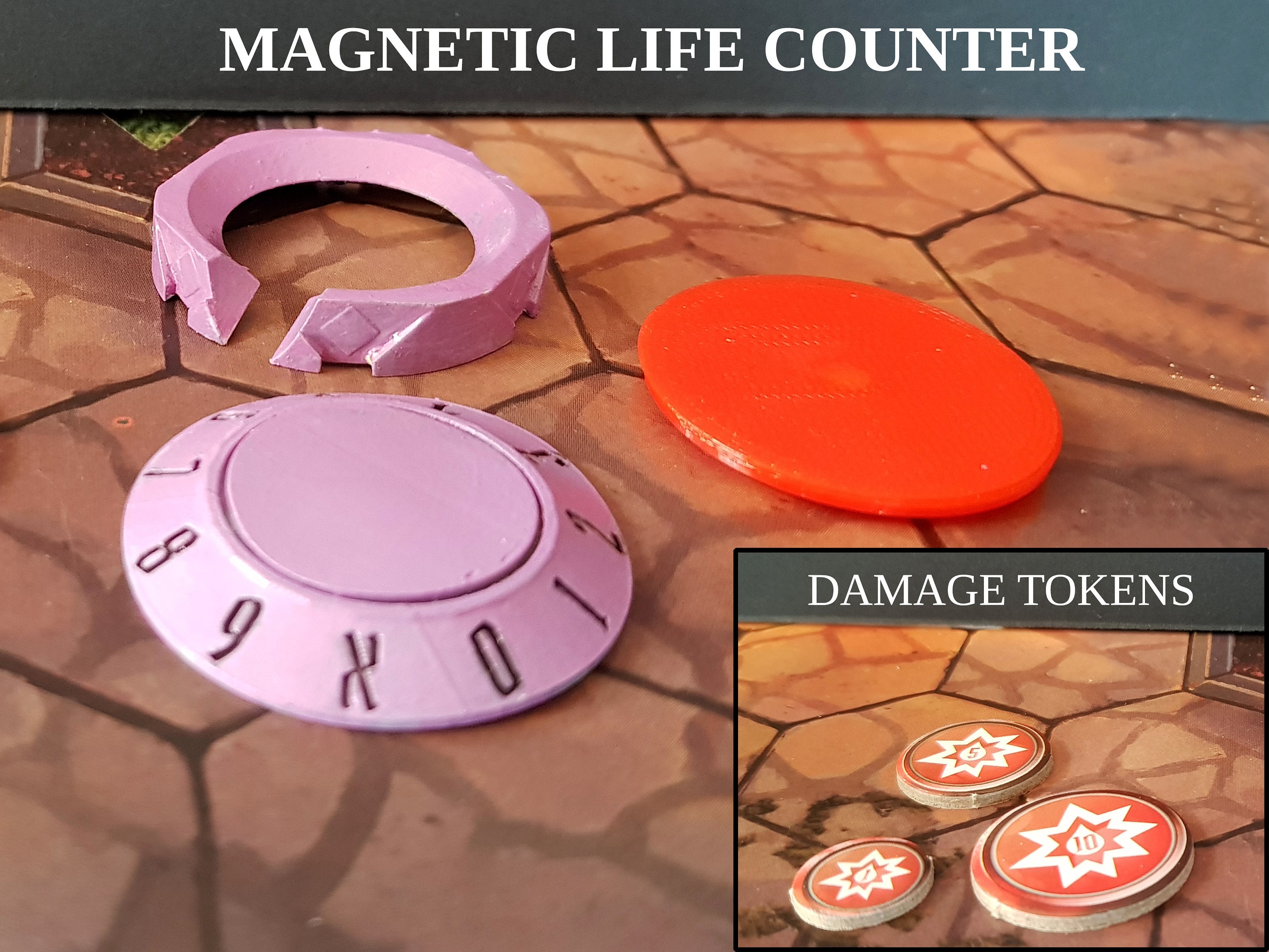 Magnetic Life Counters for Board Game Characters - Etsy