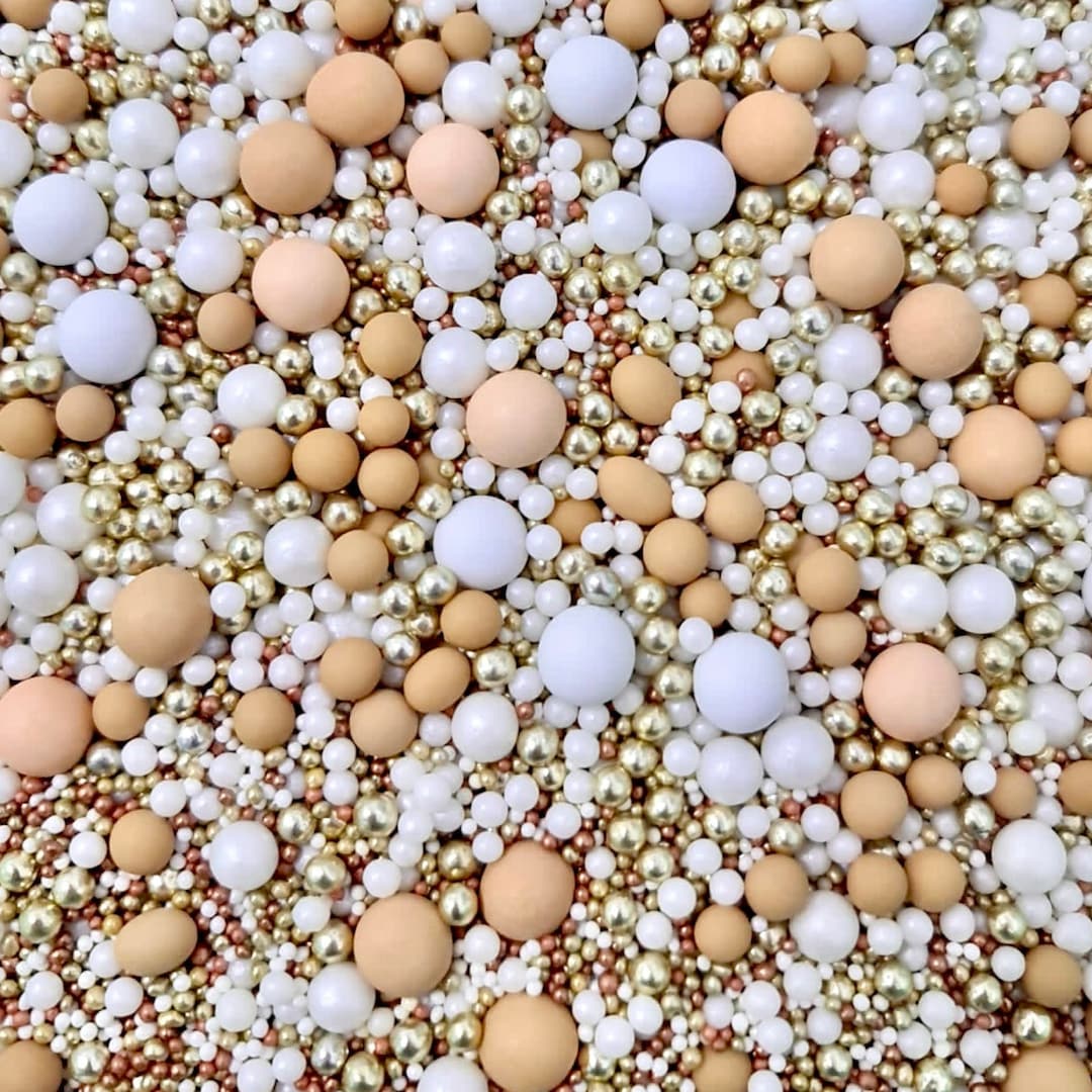 Nude beige sprinkles rose gold sprinkle blend mix for cupcake cake ...