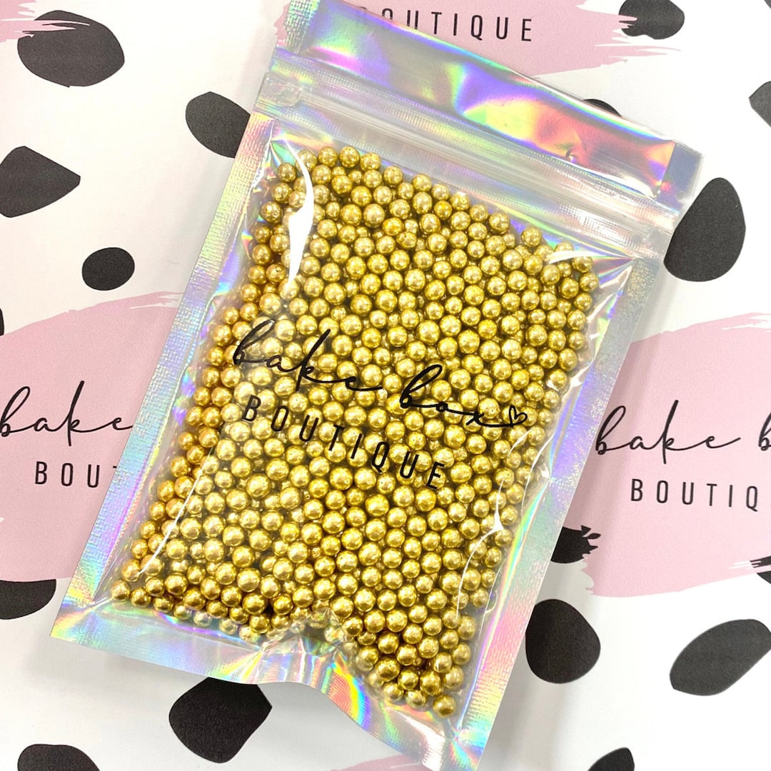 Gold Sprinkles Pearls Golden Sprinkle Blend Mix for Cupcake Cake ...