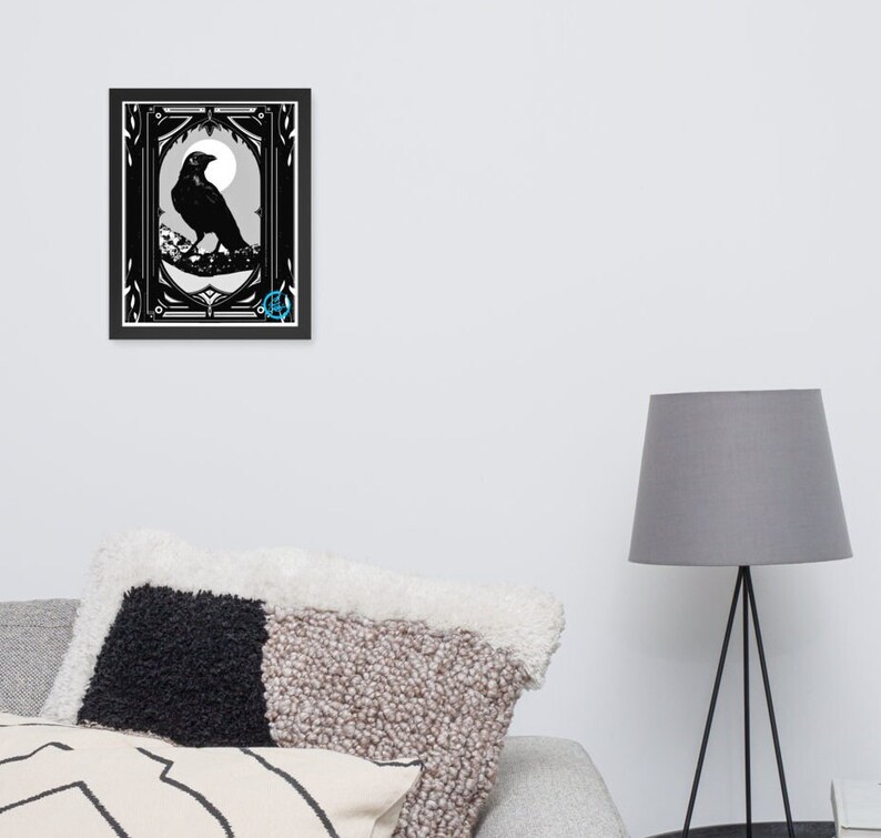 The Crow (framed) - Etsy