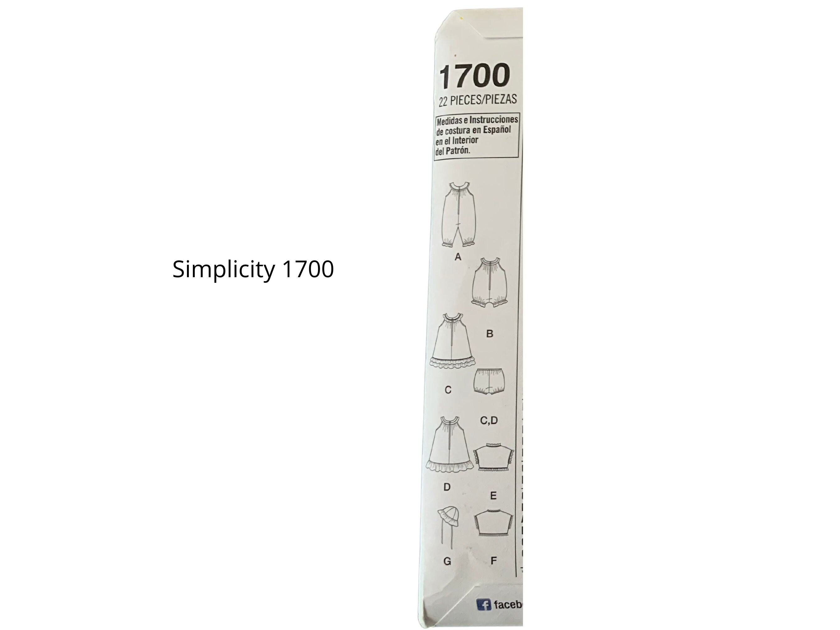 Simplicity Pattern 1700, Babies Dress, Romper, Panties, Jacket and Hat ...