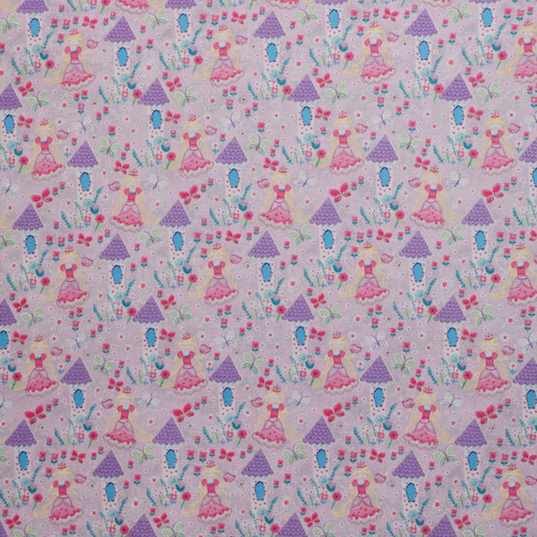 Princess Castle Cotton Fabric, Novelty Fabric, Speciality Fabric ...
