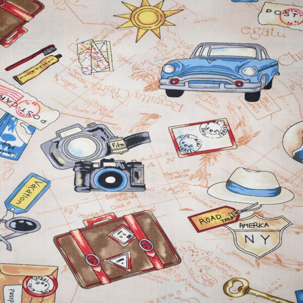 Travel Fabric - Etsy