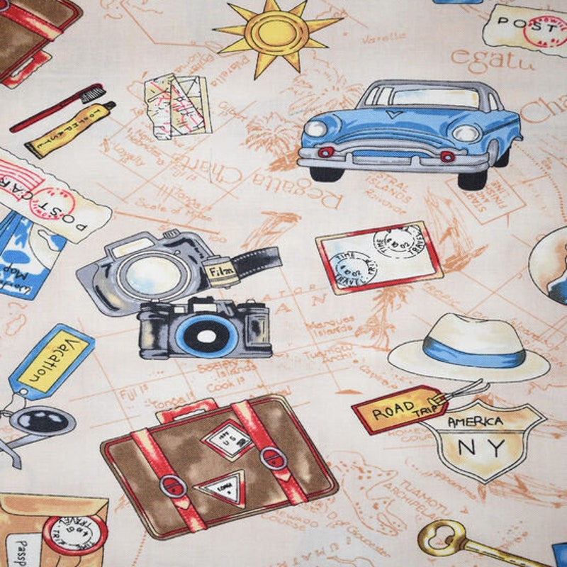 Travel Fabric - Etsy