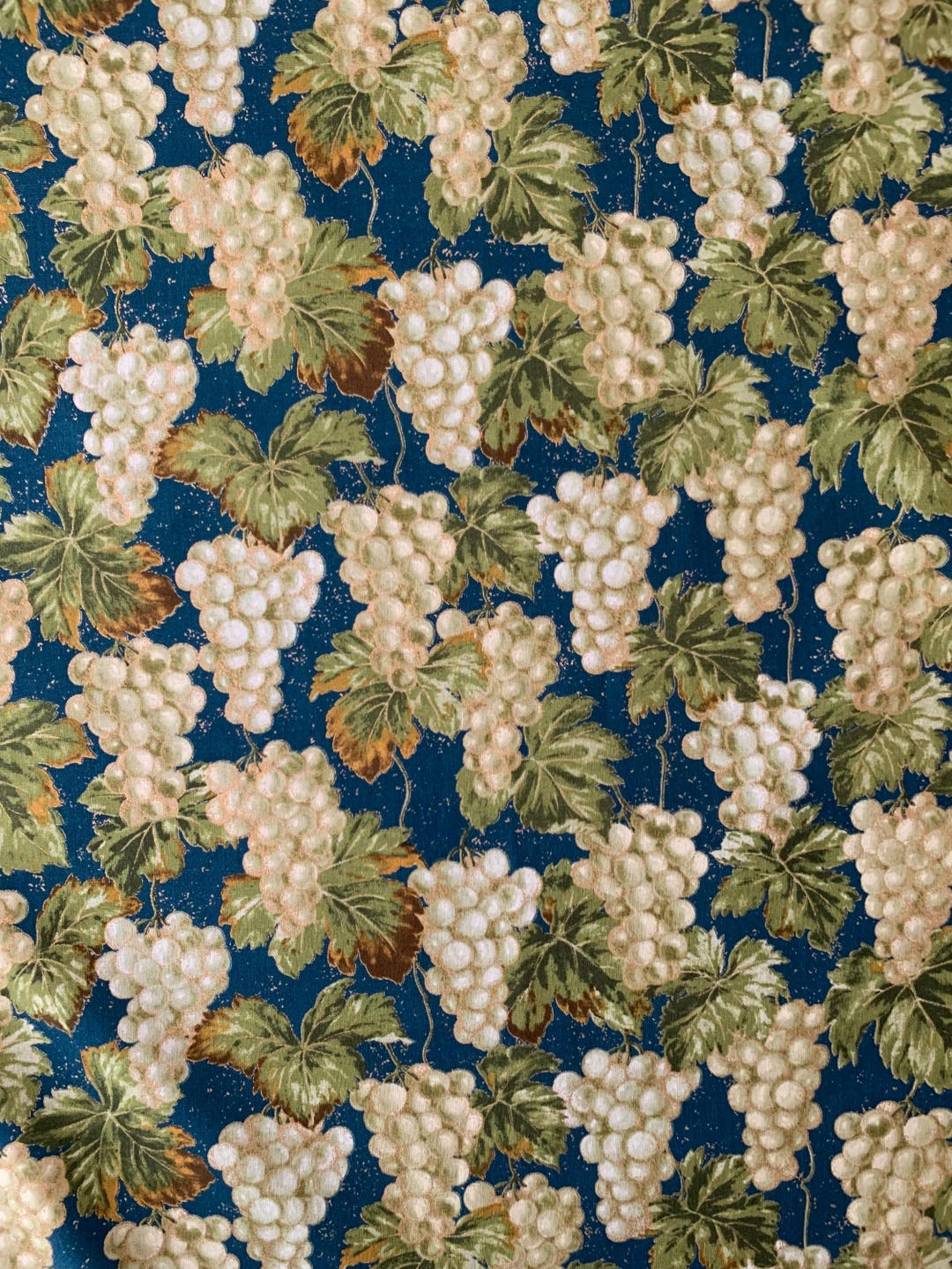 Grape Fabric, Grape Vine Fabric, Food Fabric, Cotton Fabric, Novelty ...