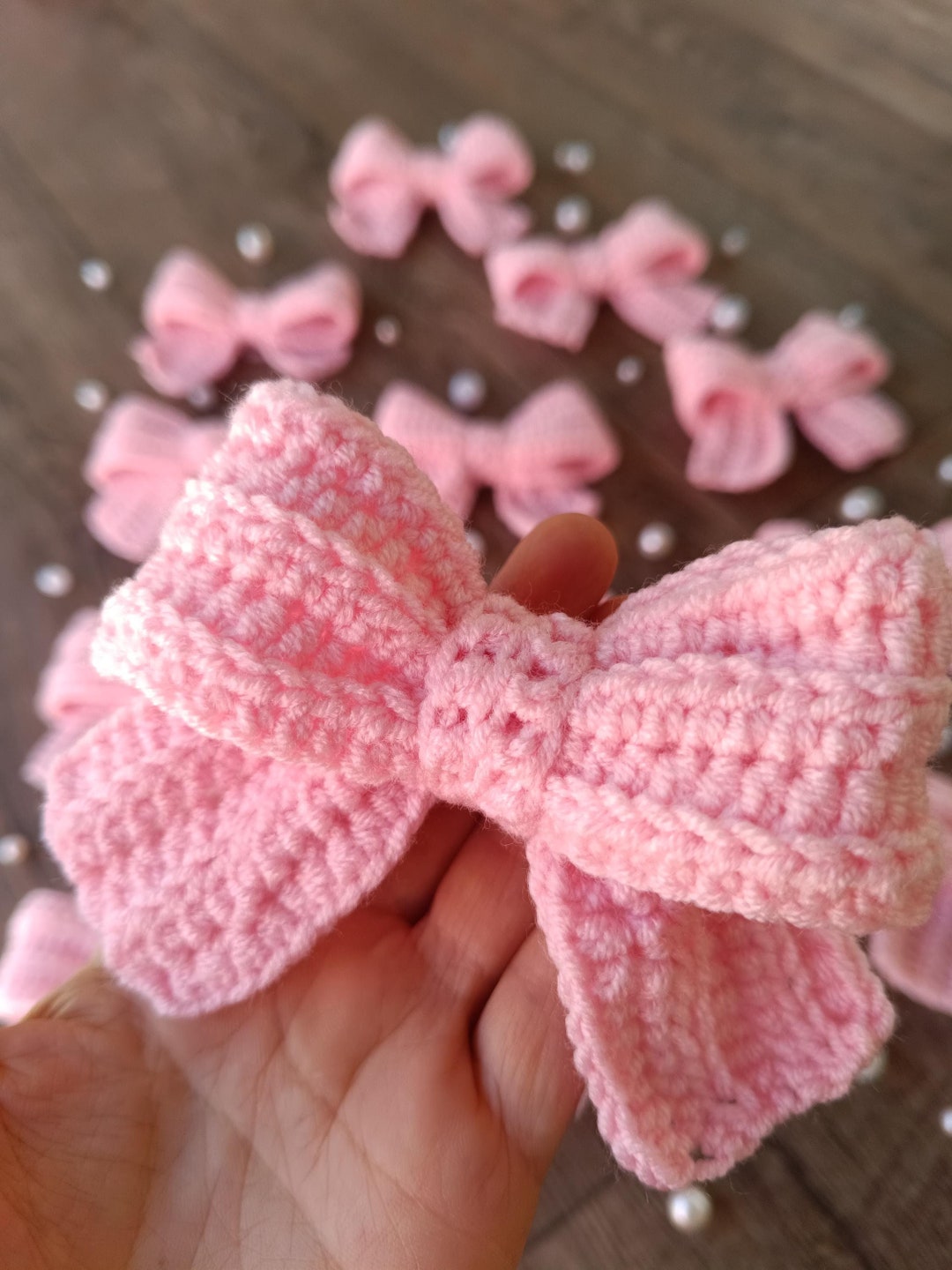 Crochet Bow Pattern, Easy Crochet Bow Tie for Crochet Hair Accessories ...
