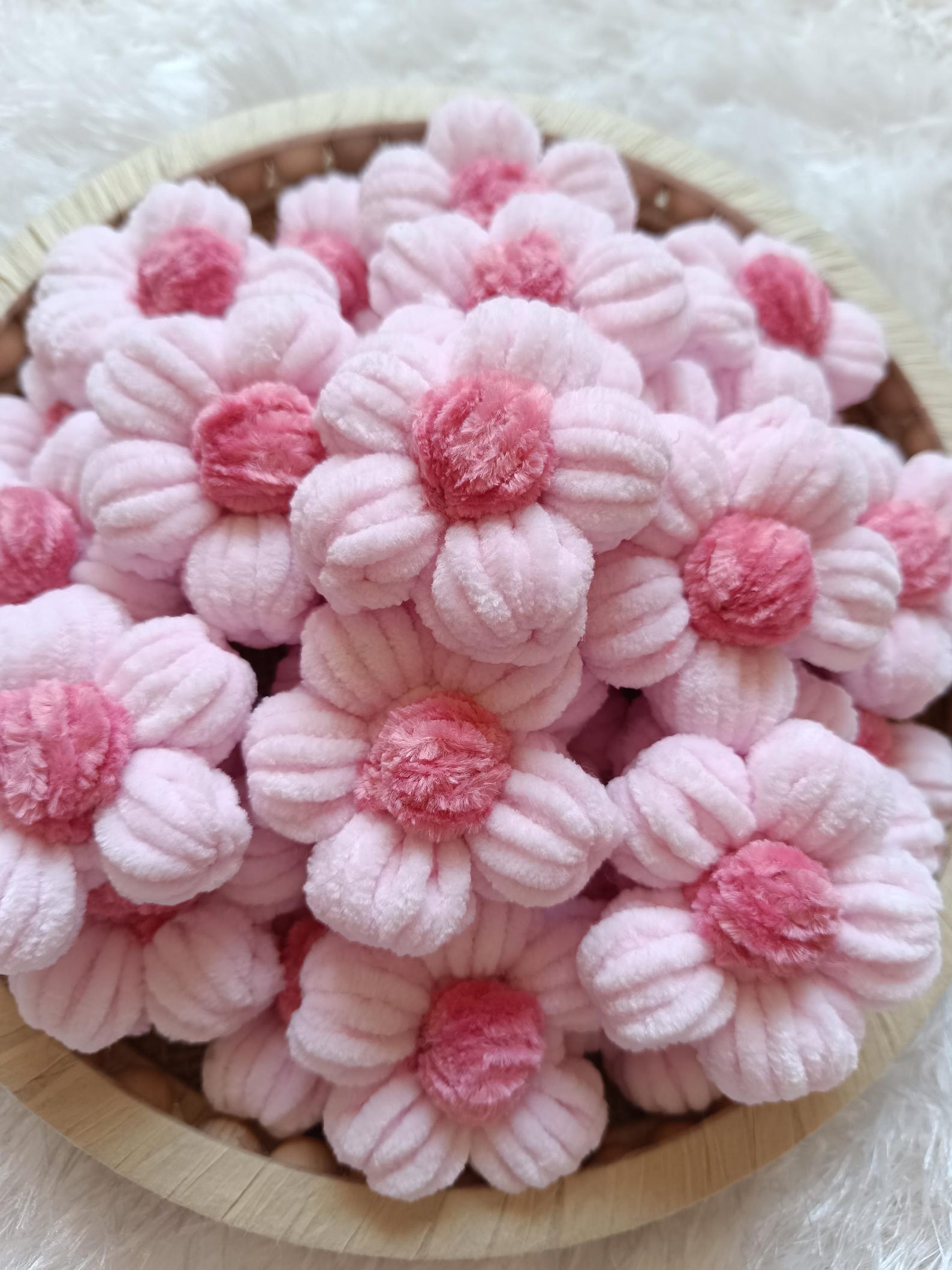 Hand-knitted Velvet Flower Appliques – 3D Crochet Floral Embellishments ...