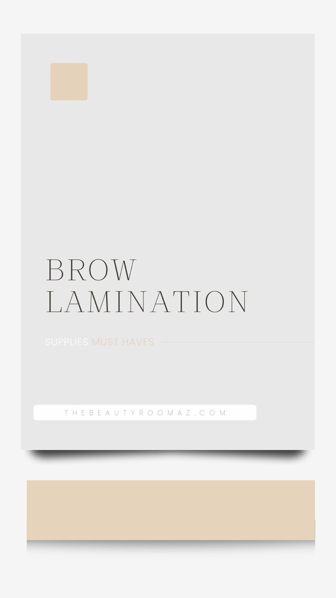 Brow Lamination Supplies Must Haves Checklist - Etsy