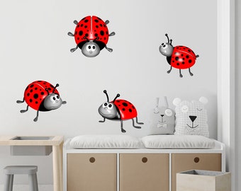 Ladybug Wall Decal | Etsy