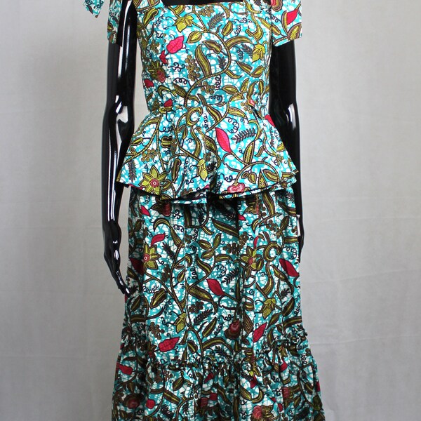 African Print Peplum - Etsy