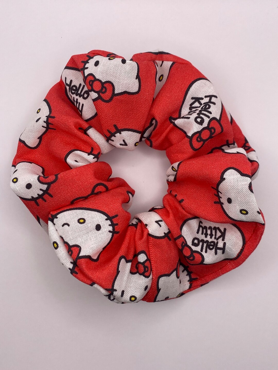 Hello Kitty Scrunchie // Hair Accessories // Cotton Scrunchie ...
