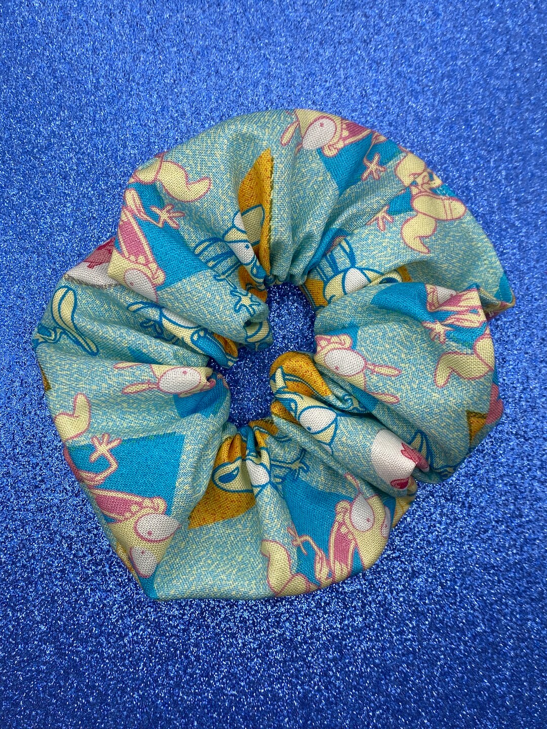 Cartoon Wallaby Scrunchie // Hair Accessories // Cotton Scrunchie ...