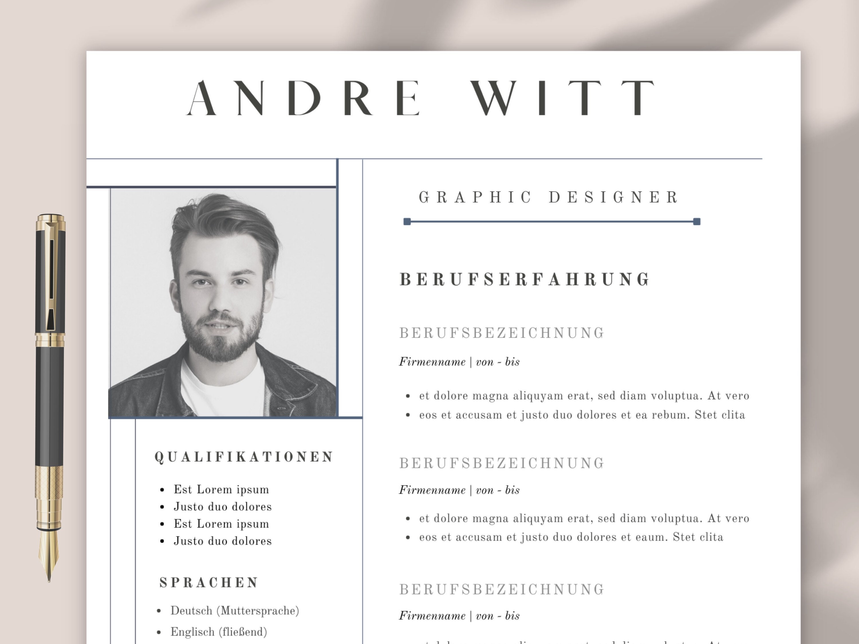 Application Templates German Tabular Resume Template Cover Sheet ...