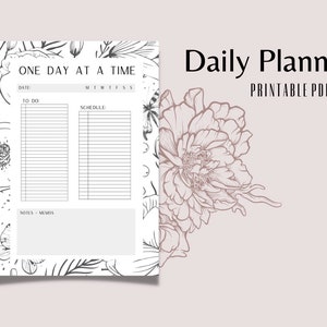 Printable Daily Planner - Etsy