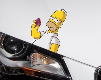 Simpson Car Decal - Etsy UK