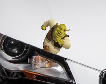 Shrek Car Decal - Etsy UK