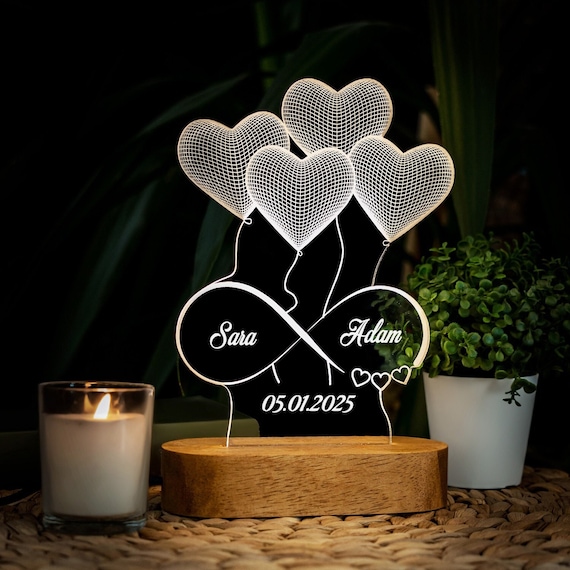 Lighting Night Lights Photo light LED Light Lamp Family Personalized ...