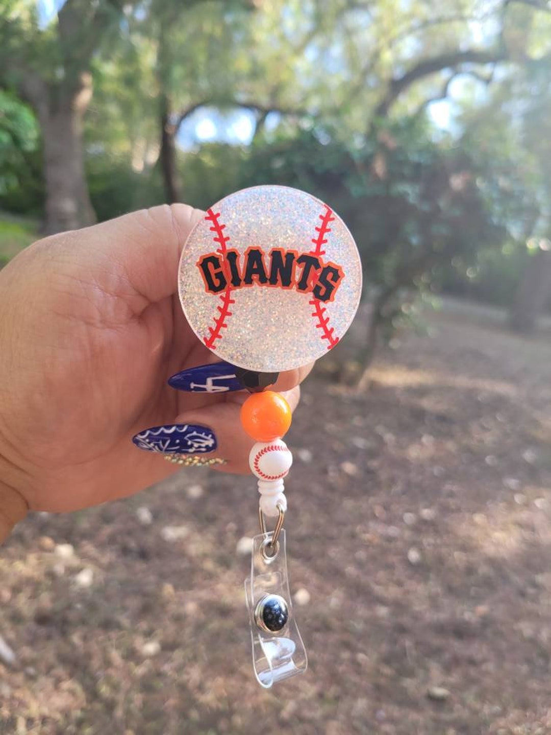 Baseball Round Badge Reel/cute Baseball Gifts/retractable ID Holder - Etsy