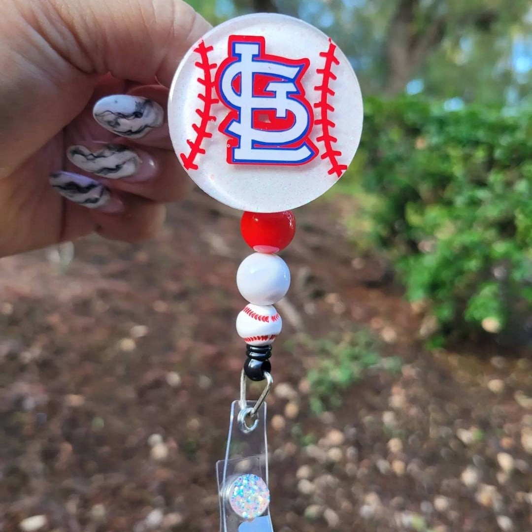 Baseball Badge Reel/retractable ID Holder/baseball/cute Gifts - Etsy