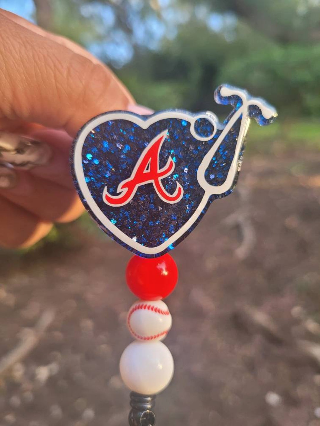 Base Ball Badge Reel/retractable ID Holder/baseball/cute Gifts - Etsy