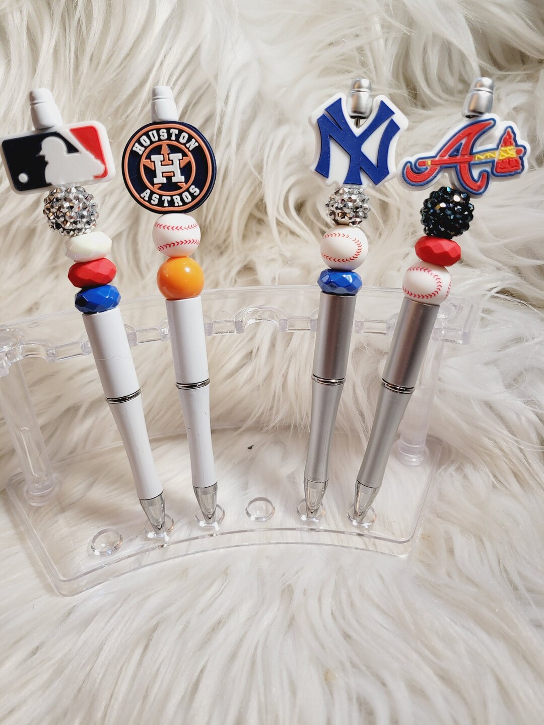 Beaded Baseball Pens/cute Gifts/ Baseball Gifts/ Stocking Stuffers - Etsy