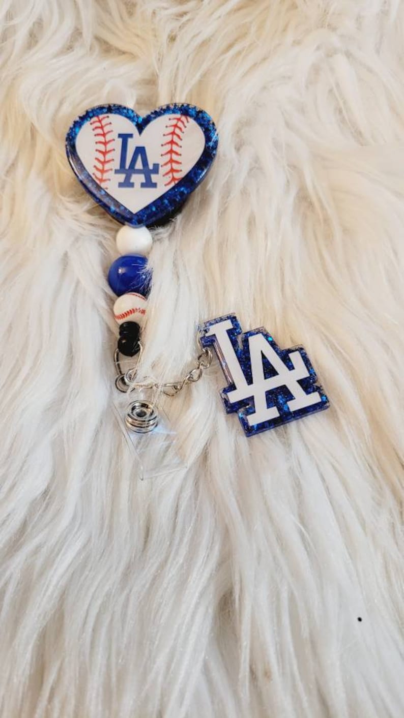Base Ball Badge Reel/retractable ID Holder/baseball/cute Gifts - Etsy