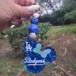 Baseball Blue Sparkly Keychain/baseball Gift/ Cute Gift/key Holder - Etsy