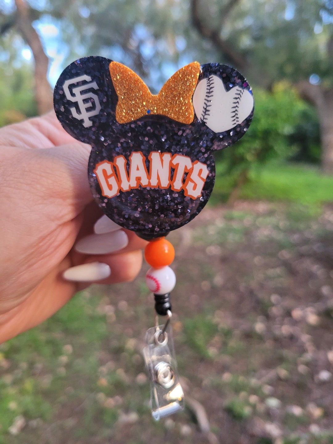 Baseball Badge Reel/retractable ID Holder/baseball/cute Gifts - Etsy