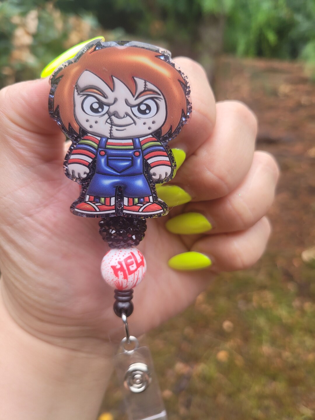 Scary Badge Reel/ Cute Gifts/retractable ID Holder/halloween Gifts - Etsy