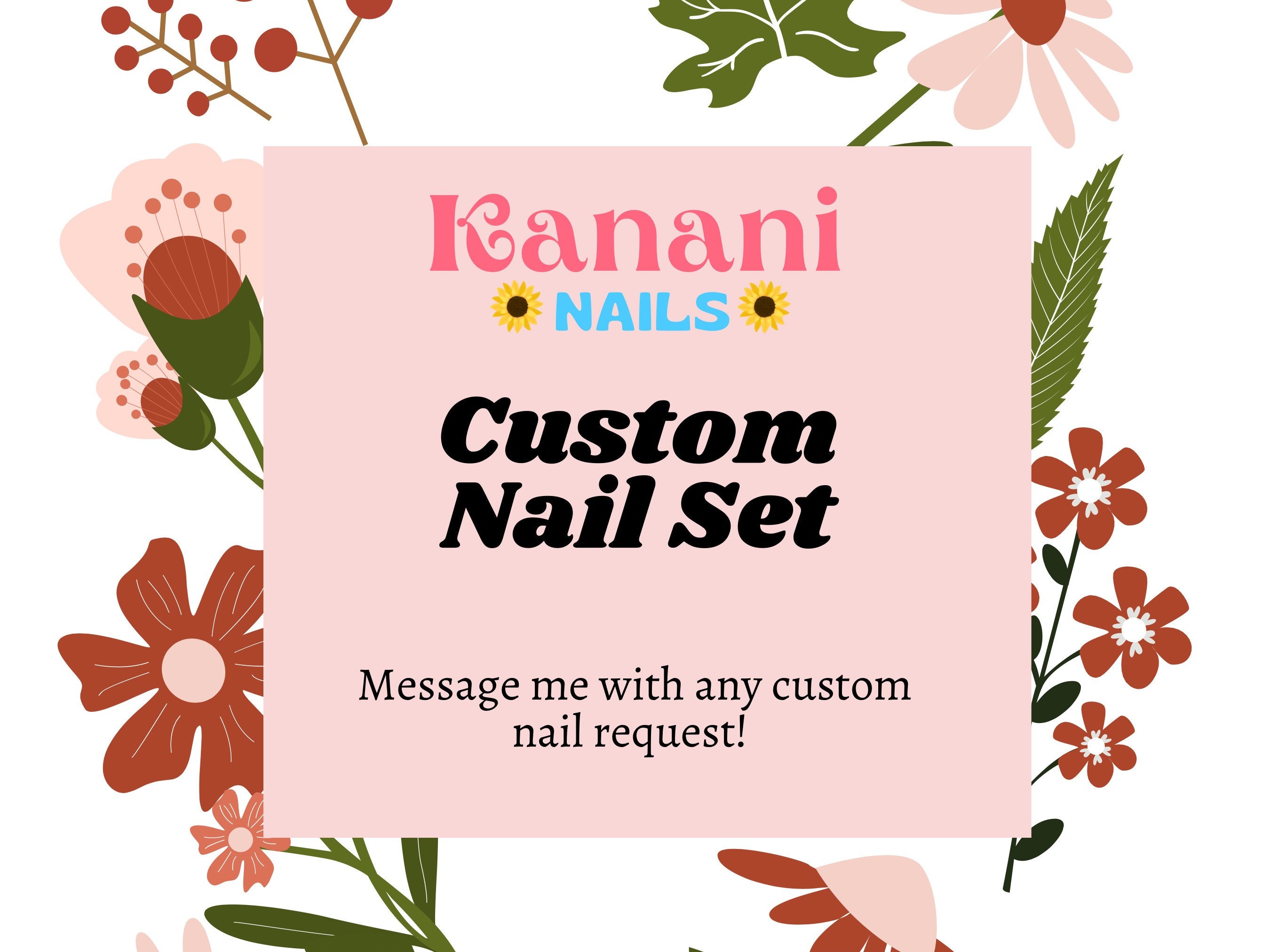 CUSTOM NAIL SET Luxury Press on Nails False Nails Glue on Nails Custom ...