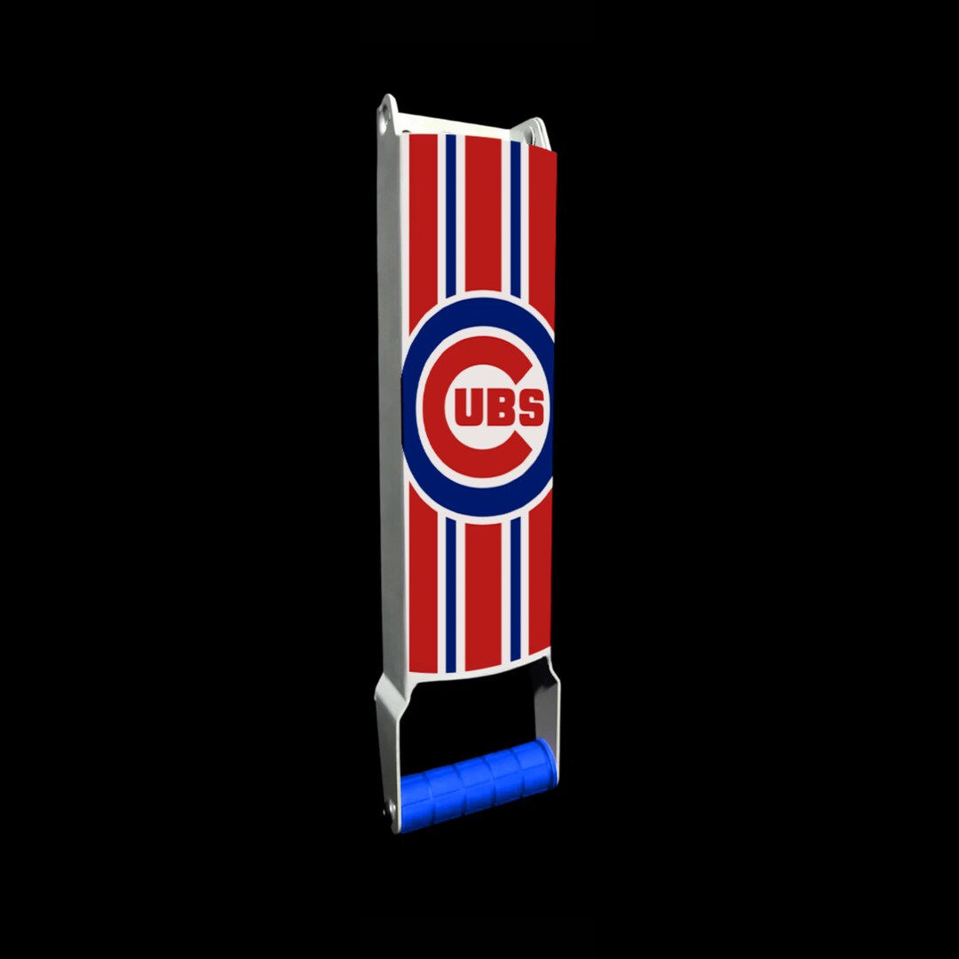Chicago Cubs Beer Can Crusher: Custom Baseball Man Cave Game Room Beer ...