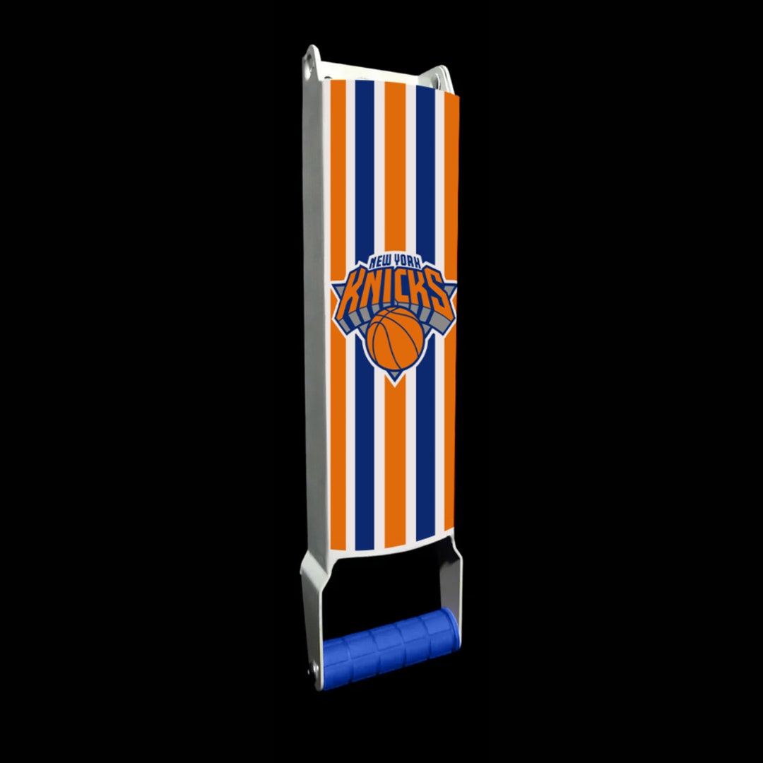NY Knicks Beer Can Crusher: Custom Basketball Man Cave Game Room Beer ...