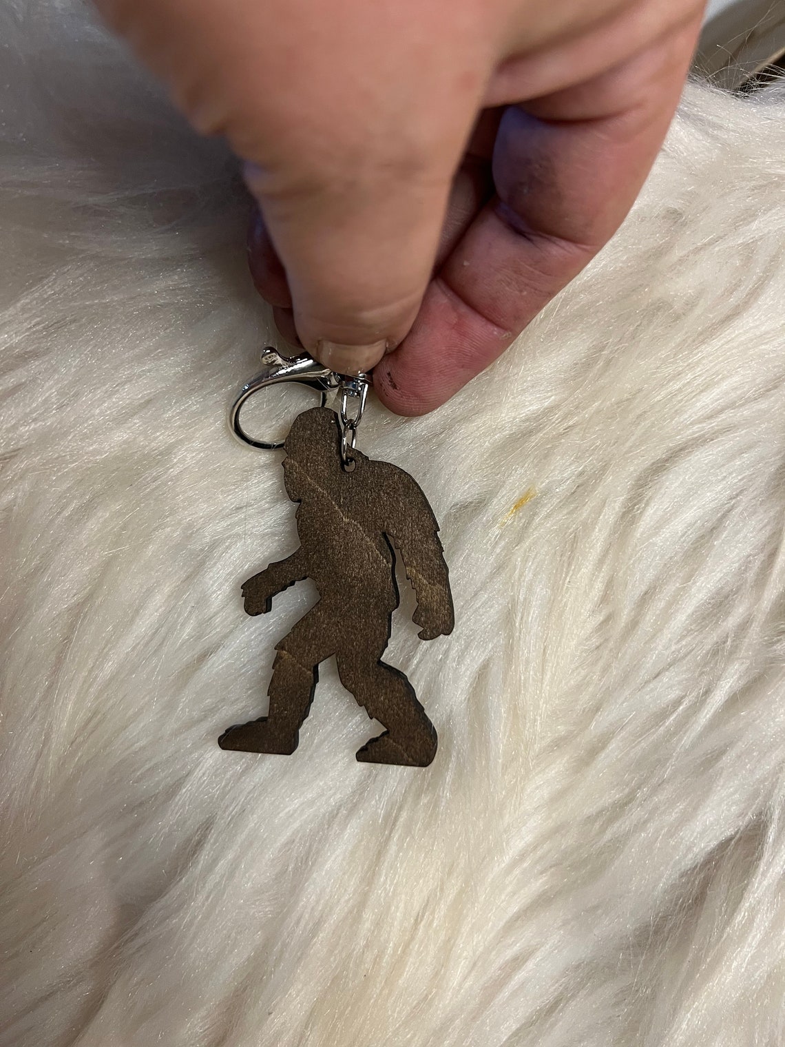 Bigfoot Sasquatch Yeti Big Foot Keychain Wood Keychain - Etsy