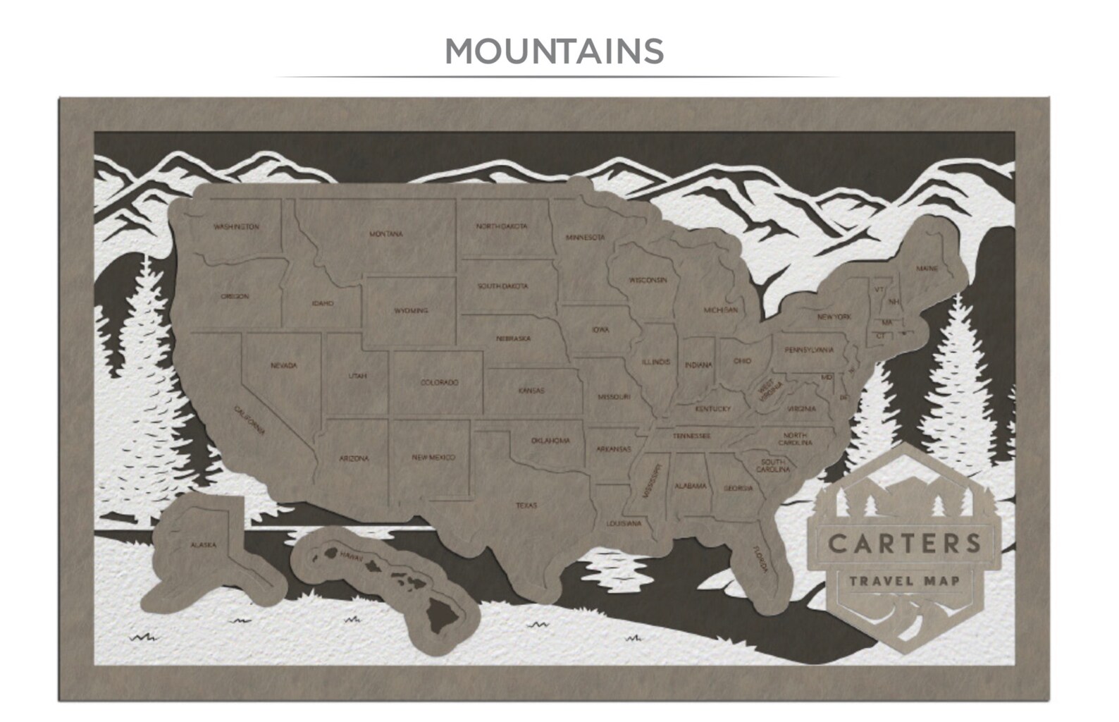 USA Travel Map Our Travels Map Couples Map Travel Map - Etsy